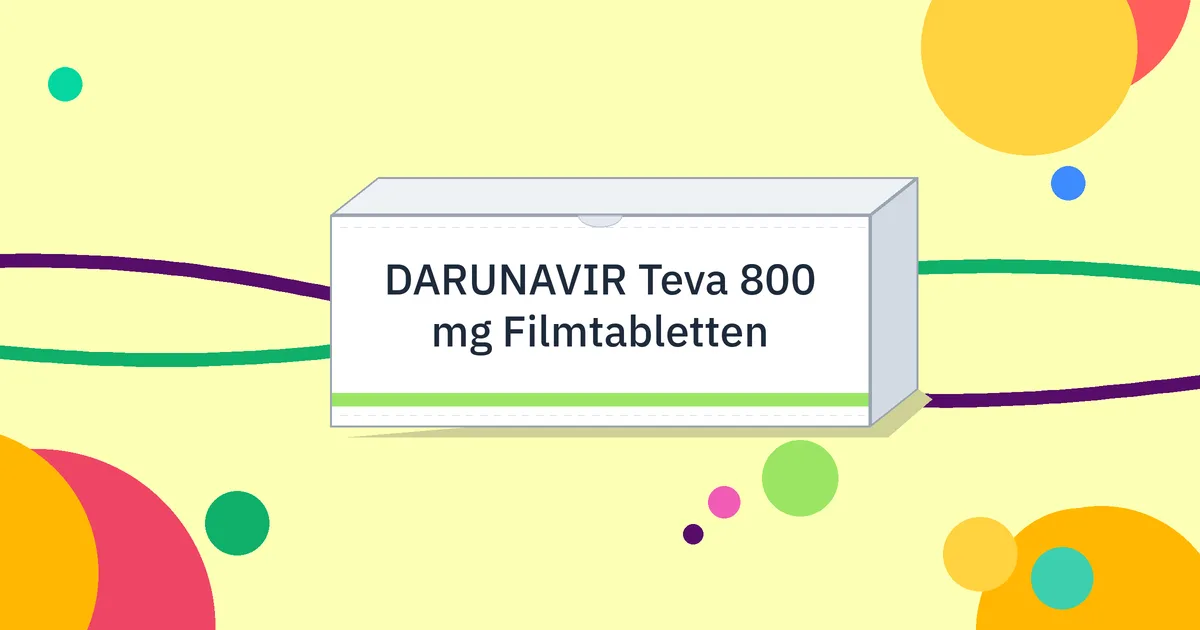 Symbolbild: Packung mit der Aufschrift DARUNAVIR Teva 800 mg Filmtabletten (PZN 19301796) – Verfügbarkeit und Bezug in Apotheken in Frankfurt am Main
