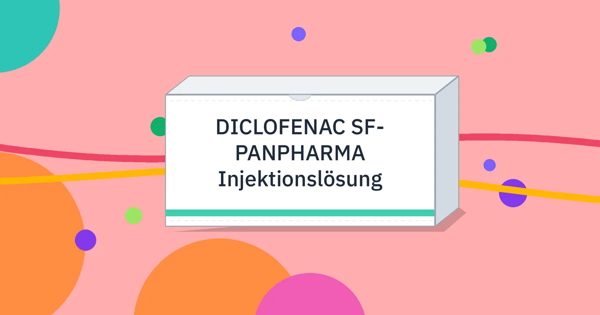 Symbolbild: Packung mit der Aufschrift DICLOFENAC SF-PANPHARMA Injektionslösung (PZN 17391312) – Verfügbarkeit und Bezug in Apotheken in Frankfurt am Main