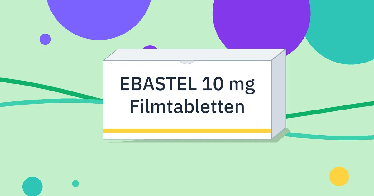 Symbolbild: Packung mit der Aufschrift EBASTEL 10 mg Filmtabletten (PZN 04260270) – Verfügbarkeit und Bezug in Apotheken in Frankfurt am Main