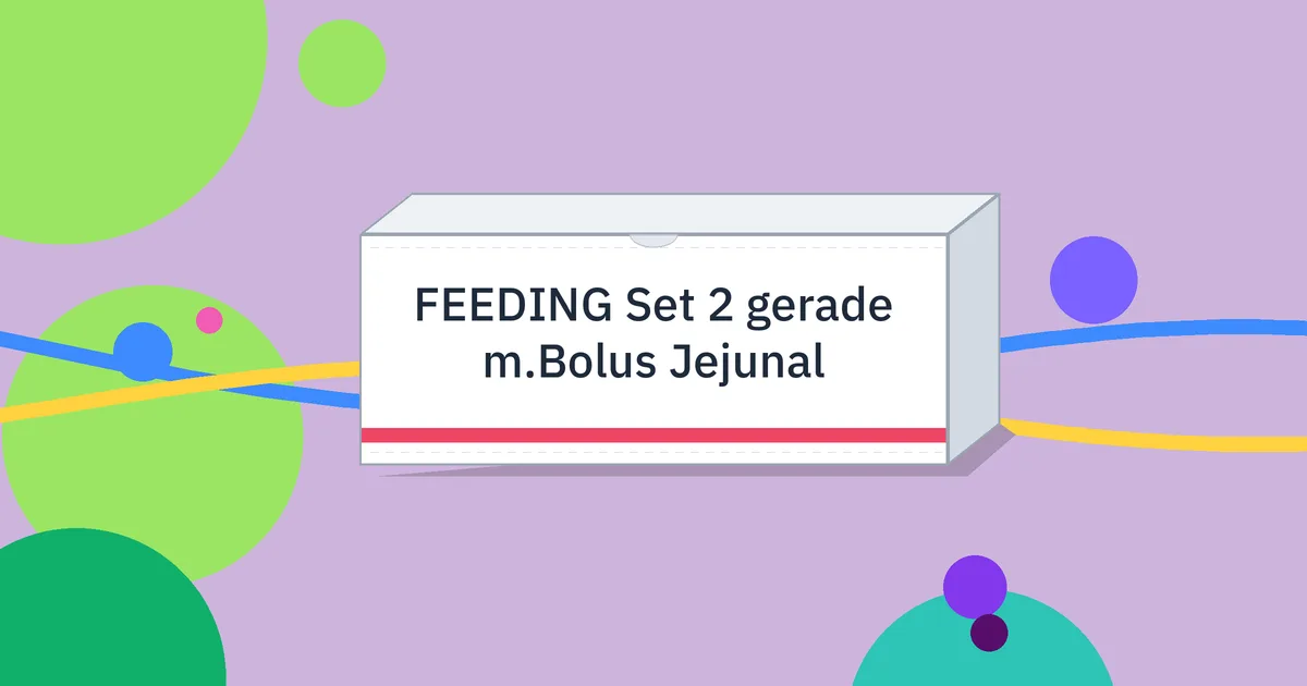 Symbolbild: Packung mit der Aufschrift FEEDING Set 2 gerade m.Bolus Jejunal (PZN 14344482) – Verfügbarkeit und Bezug in Apotheken in Frankfurt am Main