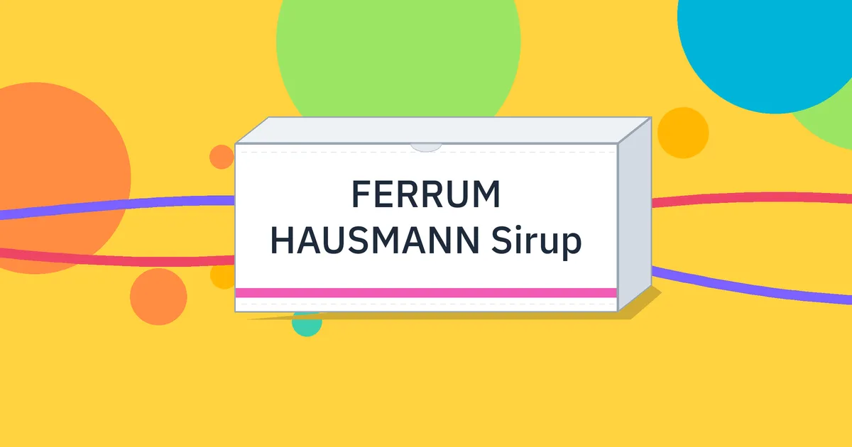 Symbolbild: Packung mit der Aufschrift FERRUM HAUSMANN Sirup (PZN 02183476) – Verfügbarkeit und Bezug in Apotheken in Frankfurt am Main