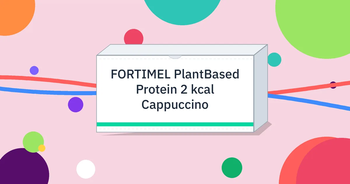 Symbolbild: Packung mit der Aufschrift FORTIMEL PlantBased Protein 2 kcal Cappuccino (PZN 19881687) – Verfügbarkeit und Bezug in Apotheken in Frankfurt am Main
