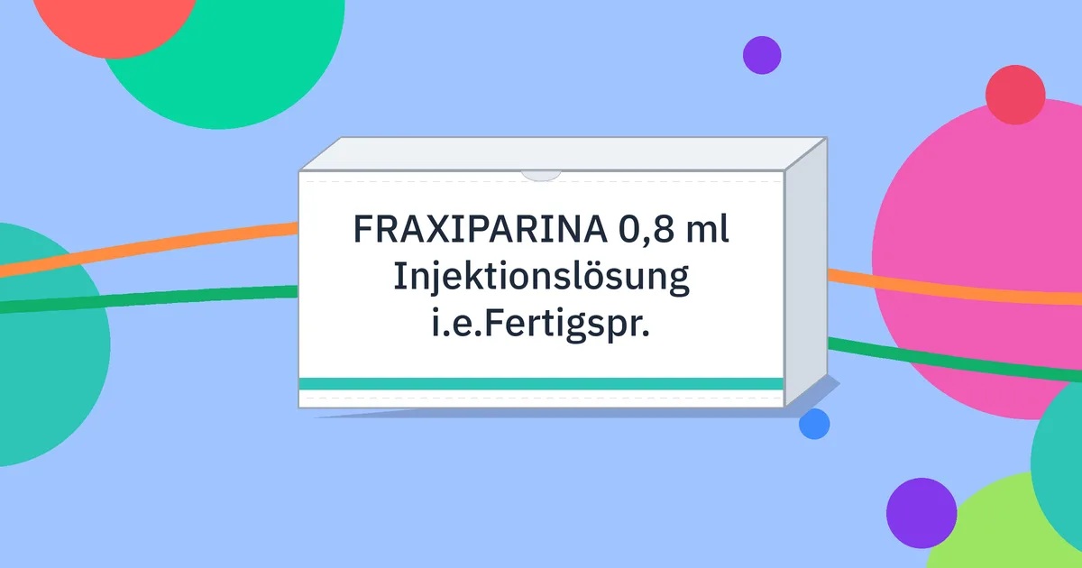 Symbolbild: Packung mit der Aufschrift FRAXIPARINA 0,8 ml Injektionslösung i.e.Fertigspr. (PZN 00929351) – Verfügbarkeit und Bezug in Apotheken in Frankfurt am Main