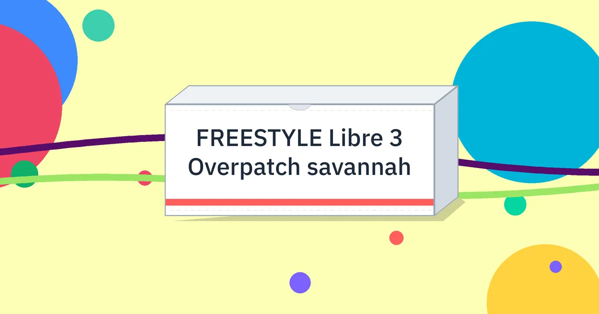 Symbolbild: Packung mit der Aufschrift FREESTYLE Libre 3 Overpatch savannah (PZN 19866535) – Verfügbarkeit und Bezug in Apotheken in Frankfurt am Main