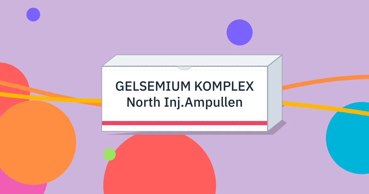 Symbolbild: Packung mit der Aufschrift GELSEMIUM KOMPLEX North Inj.Ampullen (PZN 07385569) – Verfügbarkeit und Bezug in Apotheken in Frankfurt am Main