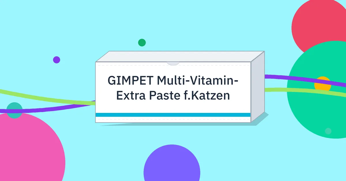 Symbolbild: Packung mit der Aufschrift GIMPET Multi-Vitamin-Extra Paste f.Katzen (PZN 04603333) – Verfügbarkeit und Bezug in Apotheken in Frankfurt am Main