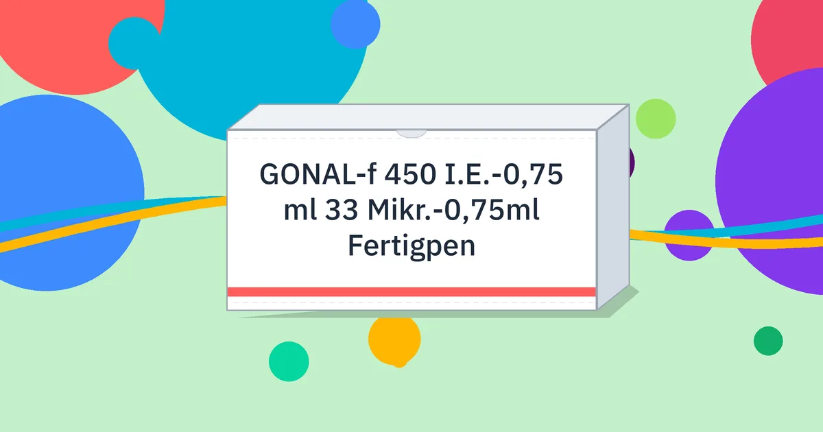 Symbolbild: Packung mit der Aufschrift GONAL-f 450 I.E.-0,75 ml 33 Mikr.-0,75ml Fertigpen (PZN 18006776) – Verfügbarkeit und Bezug in Apotheken in Frankfurt am Main
