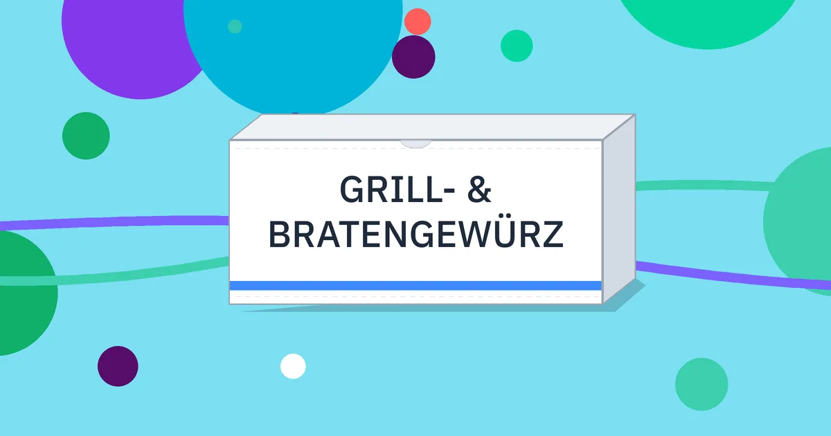Symbolbild: Packung mit der Aufschrift GRILL- & BRATENGEWÜRZ (PZN 07089701) – Verfügbarkeit und Bezug in Apotheken in Frankfurt am Main