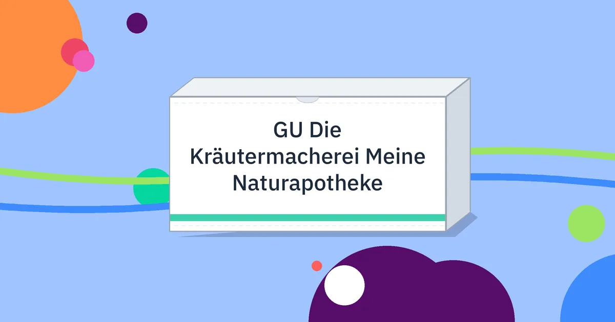 Symbolbild: Packung mit der Aufschrift GU Die Kräutermacherei Meine Naturapotheke (PZN 20604148) – Verfügbarkeit und Bezug in Apotheken in Frankfurt am Main