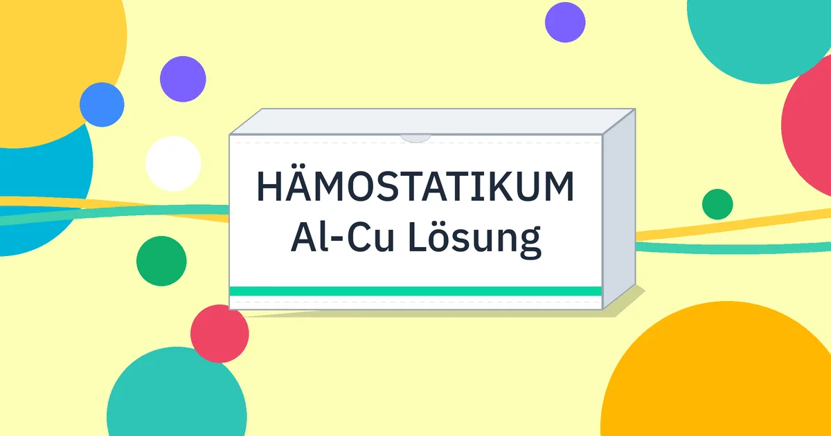 Symbolbild: Packung mit der Aufschrift HÄMOSTATIKUM Al-Cu Lösung (PZN 06933276) – Verfügbarkeit und Bezug in Apotheken in Frankfurt am Main