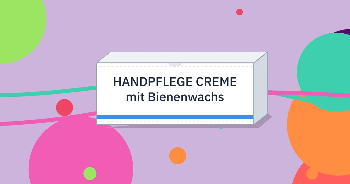 Symbolbild: Packung mit der Aufschrift HANDPFLEGE CREME mit Bienenwachs (PZN 09606402) – Verfügbarkeit und Bezug in Apotheken in Frankfurt am Main