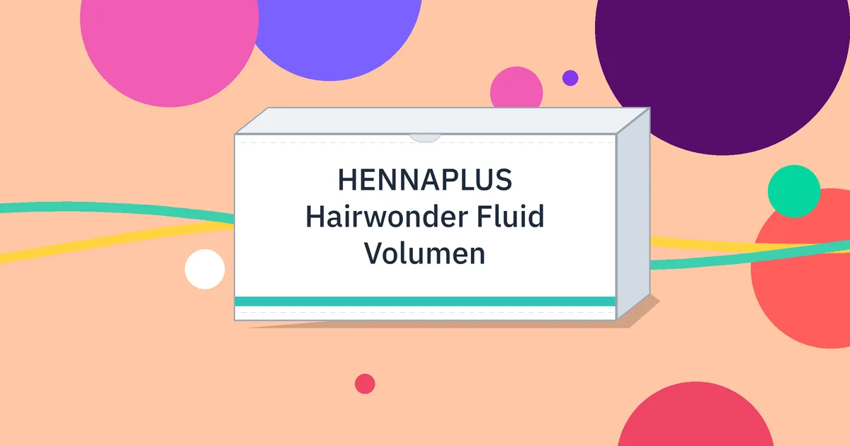Symbolbild: Packung mit der Aufschrift HENNAPLUS Hairwonder Fluid Volumen (PZN 08775634) – Verfügbarkeit und Bezug in Apotheken in Frankfurt am Main