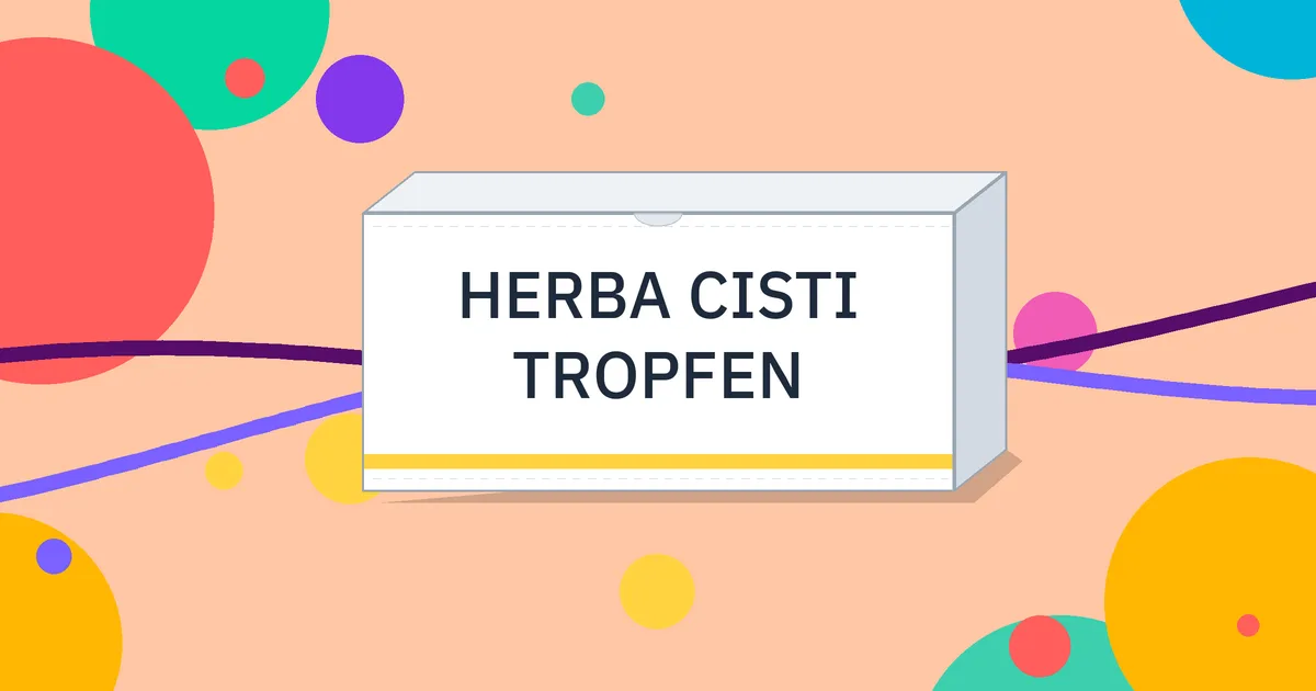 Symbolbild: Packung mit der Aufschrift HERBA CISTI TROPFEN (PZN 14126584) – Verfügbarkeit und Bezug in Apotheken in Frankfurt am Main