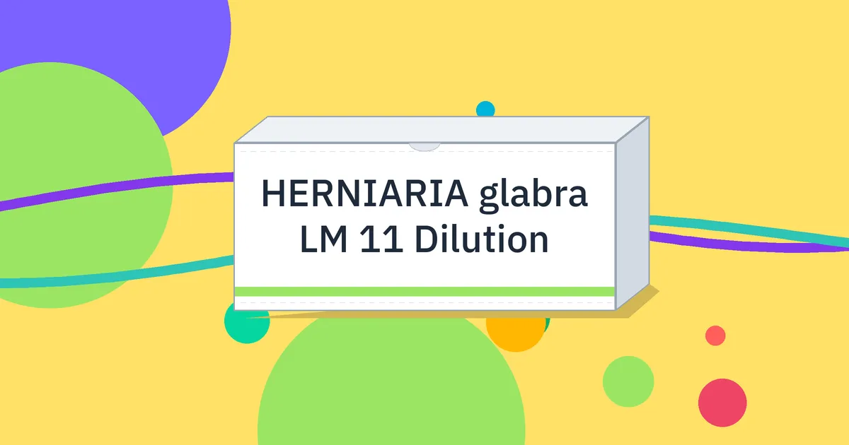 Symbolbild: Packung mit der Aufschrift HERNIARIA glabra LM 11 Dilution (PZN 13553019) – Verfügbarkeit und Bezug in Apotheken in Frankfurt am Main