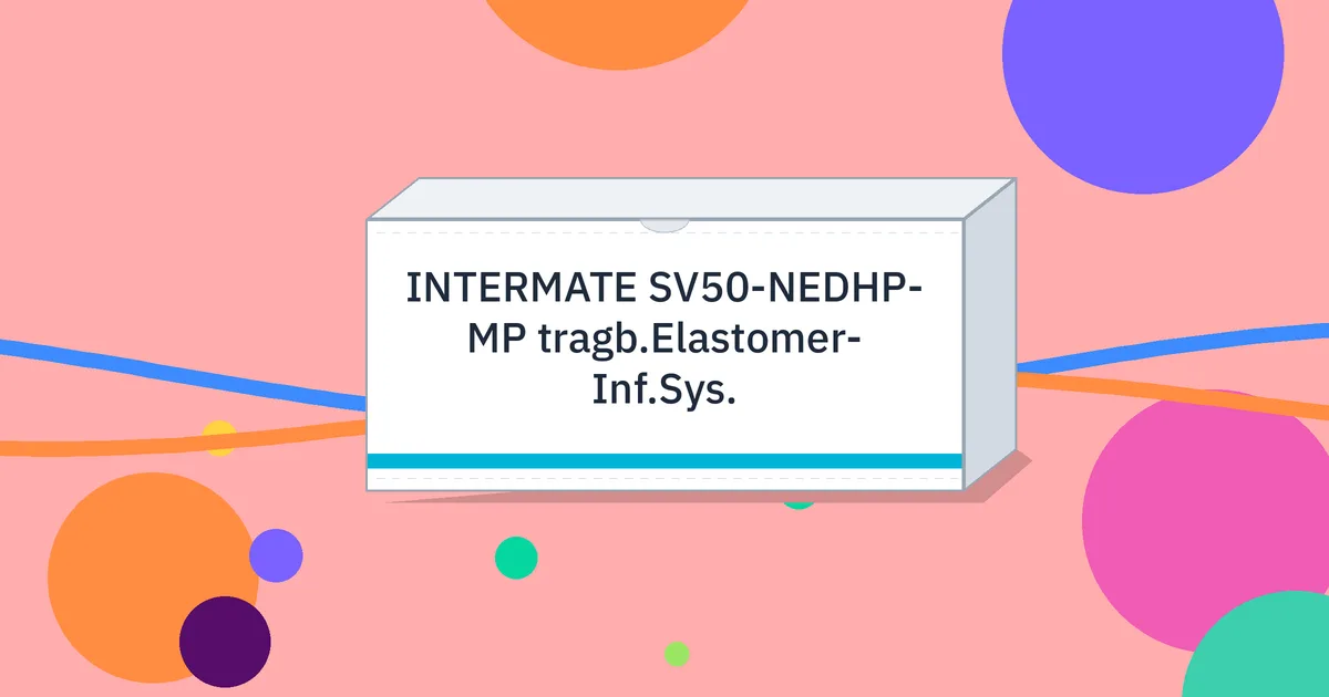 Symbolbild: Packung mit der Aufschrift INTERMATE SV50-NEDHP-MP tragb.Elastomer-Inf.Sys. (PZN 11037302) – Verfügbarkeit und Bezug in Apotheken in Frankfurt am Main