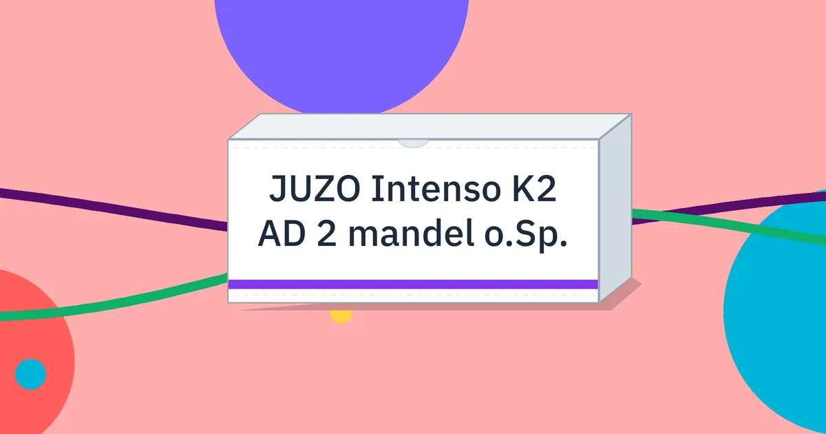 Symbolbild: Packung mit der Aufschrift JUZO Intenso K2 AD 2 mandel o.Sp. (PZN 18616983) – Verfügbarkeit und Bezug in Apotheken in Frankfurt am Main