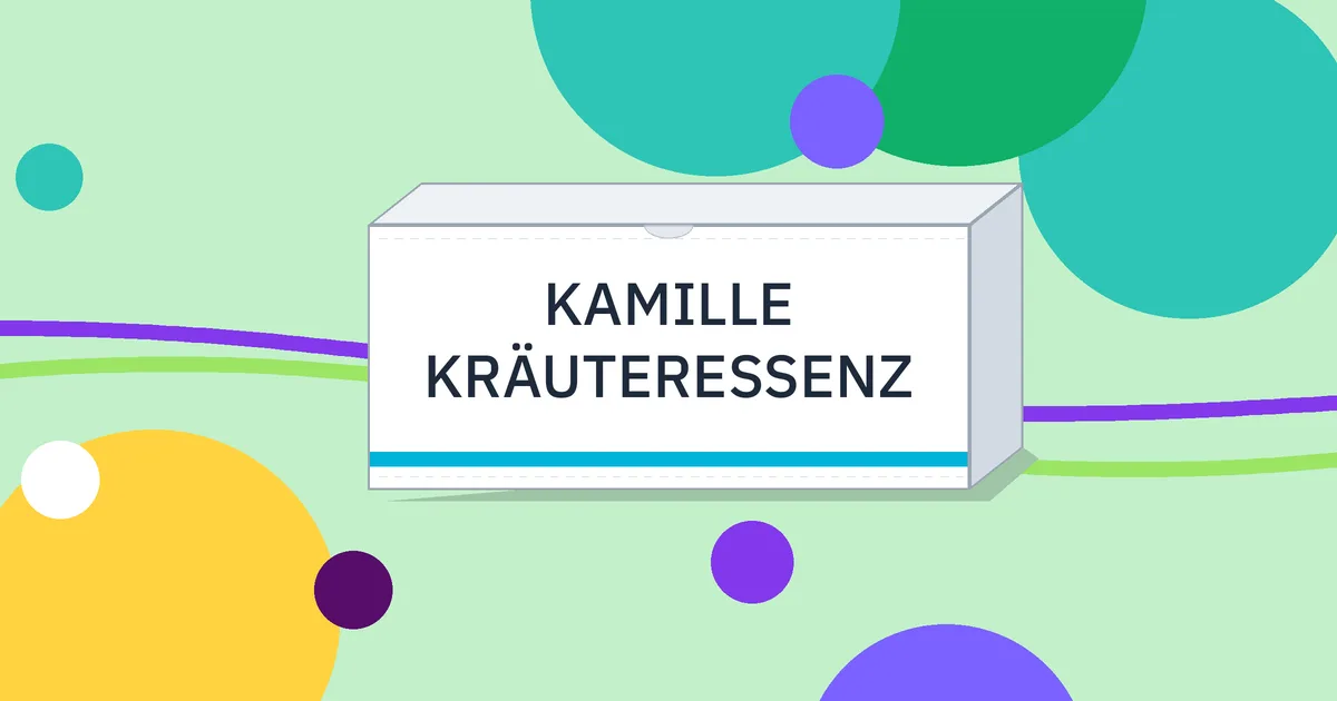 Symbolbild: Packung mit der Aufschrift KAMILLE KRÄUTERESSENZ (PZN 13819836) – Verfügbarkeit und Bezug in Apotheken in Frankfurt am Main