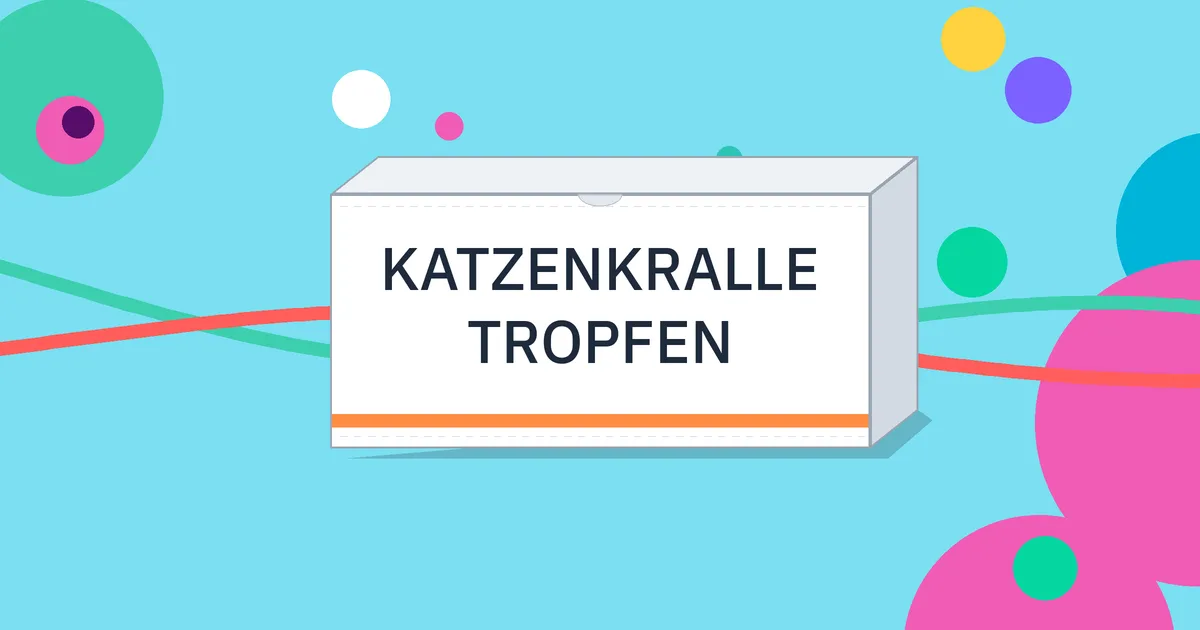 Symbolbild: Packung mit der Aufschrift KATZENKRALLE TROPFEN (PZN 18781050) – Verfügbarkeit und Bezug in Apotheken in Frankfurt am Main