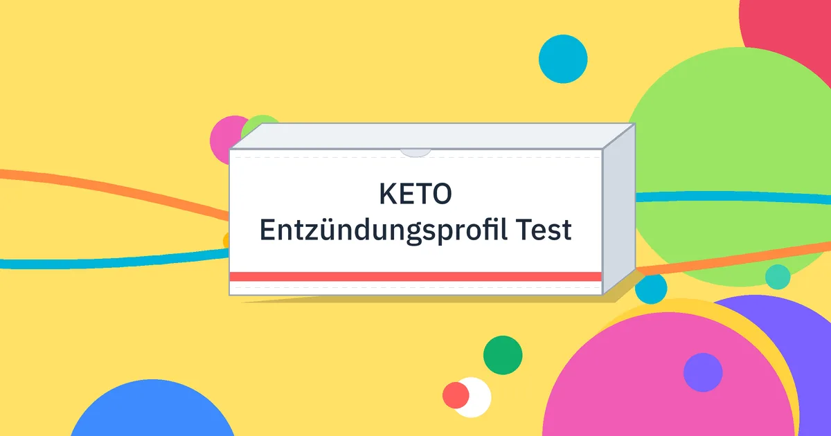 Symbolbild: Packung mit der Aufschrift KETO Entzündungsprofil Test (PZN 15660481) – Verfügbarkeit und Bezug in Apotheken in Frankfurt am Main