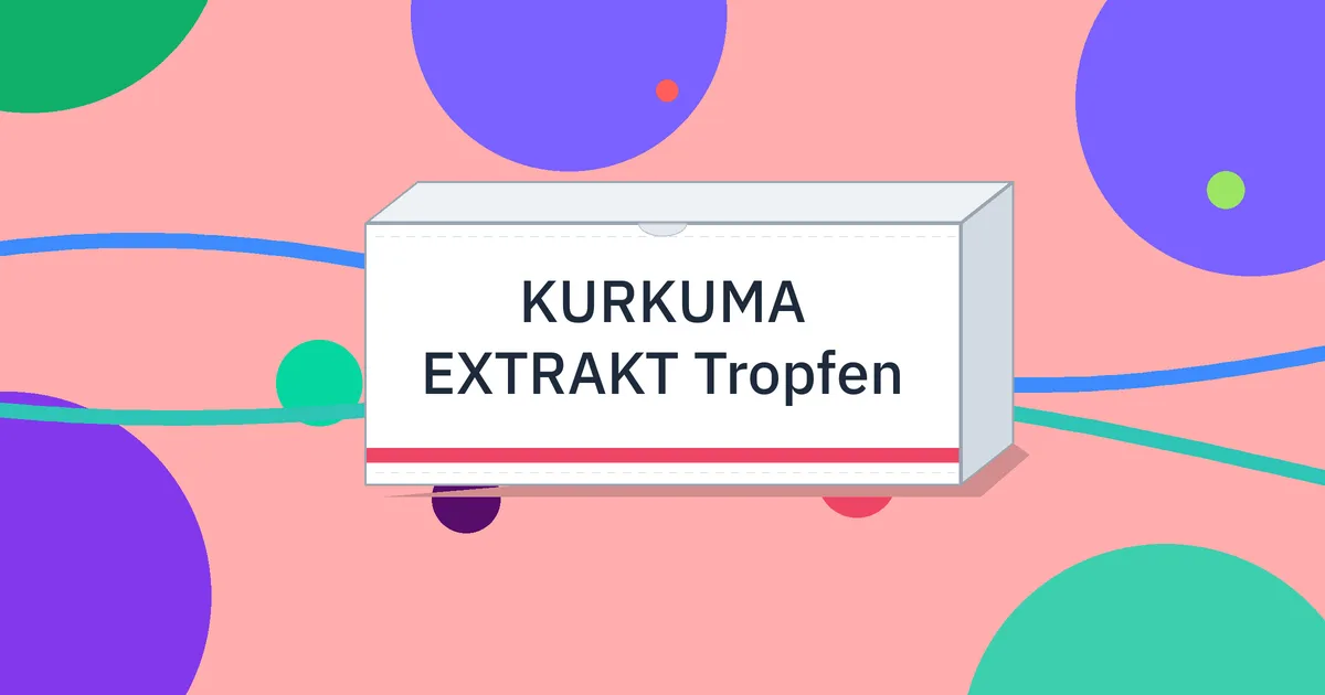 Symbolbild: Packung mit der Aufschrift KURKUMA EXTRAKT Tropfen (PZN 20211466) – Verfügbarkeit und Bezug in Apotheken in Frankfurt am Main