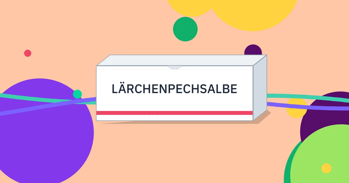 Symbolbild: Packung mit der Aufschrift LÄRCHENPECHSALBE (PZN 18452487) – Verfügbarkeit und Bezug in Apotheken in Frankfurt am Main