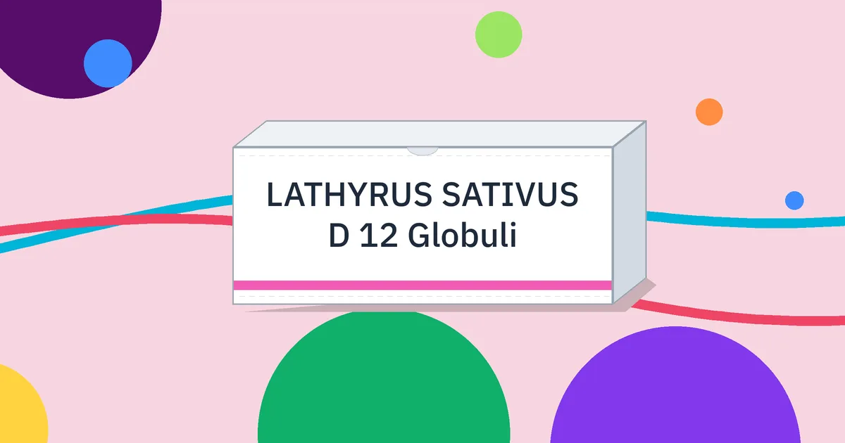 Symbolbild: Packung mit der Aufschrift LATHYRUS SATIVUS D 12 Globuli (PZN 16691868) – Verfügbarkeit und Bezug in Apotheken in Frankfurt am Main