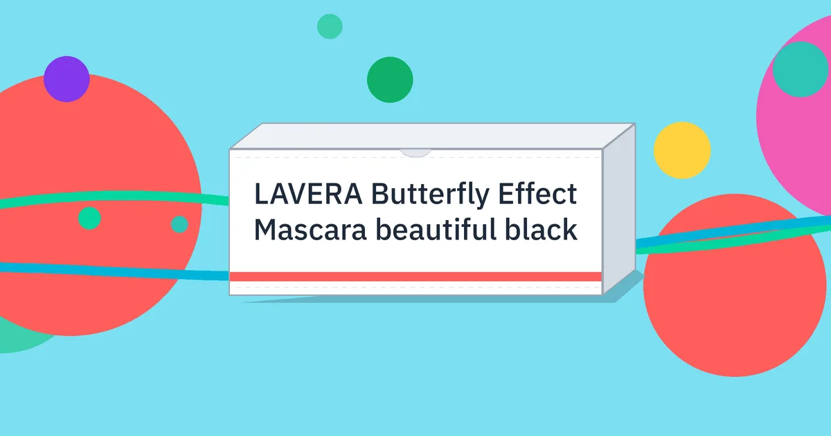 Symbolbild: Packung mit der Aufschrift LAVERA Butterfly Effect Mascara beautiful black (PZN 10198233) – Verfügbarkeit und Bezug in Apotheken in Frankfurt am Main