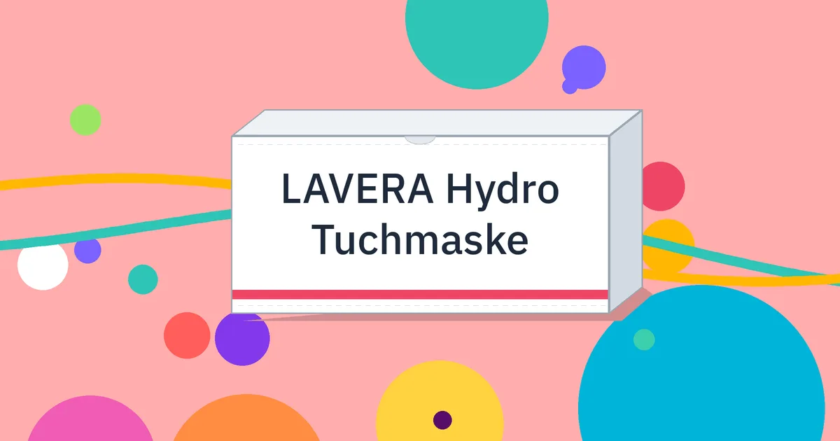 Symbolbild: Packung mit der Aufschrift LAVERA Hydro Tuchmaske (PZN 15617953) – Verfügbarkeit und Bezug in Apotheken in Frankfurt am Main