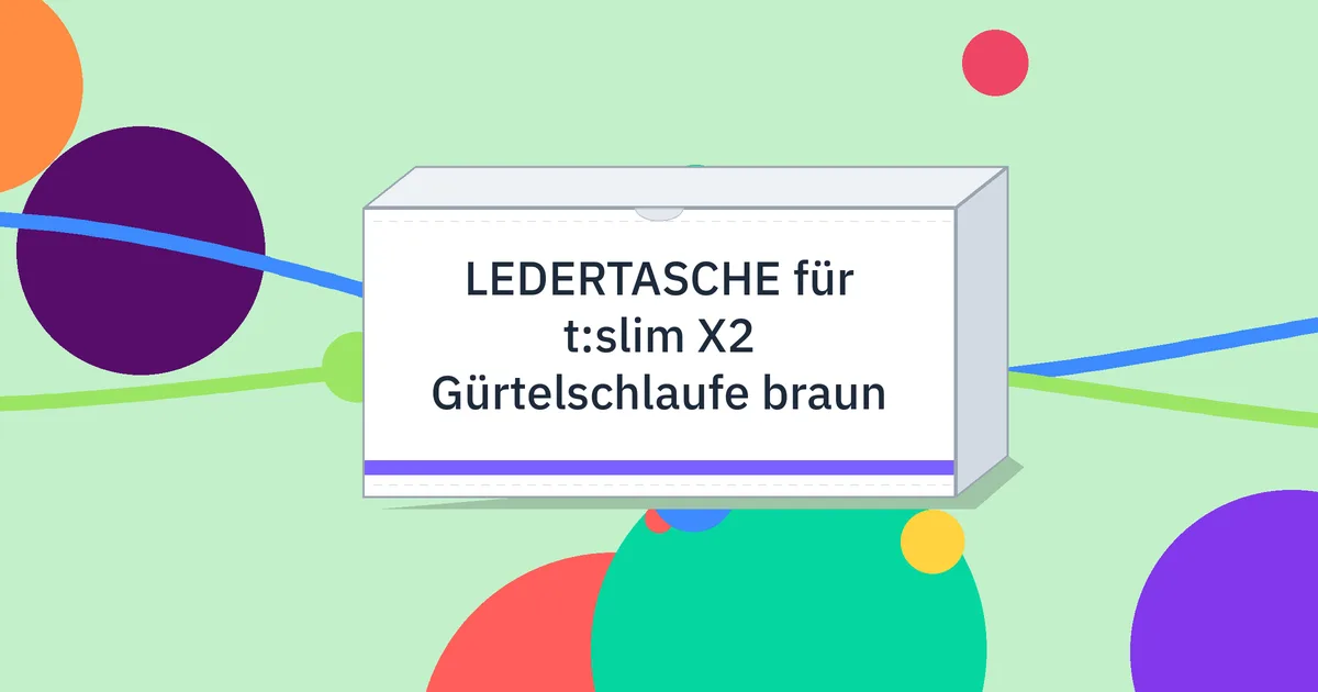 Symbolbild: Packung mit der Aufschrift LEDERTASCHE für t:slim X2 Gürtelschlaufe braun (PZN 17837765) – Verfügbarkeit und Bezug in Apotheken in Frankfurt am Main