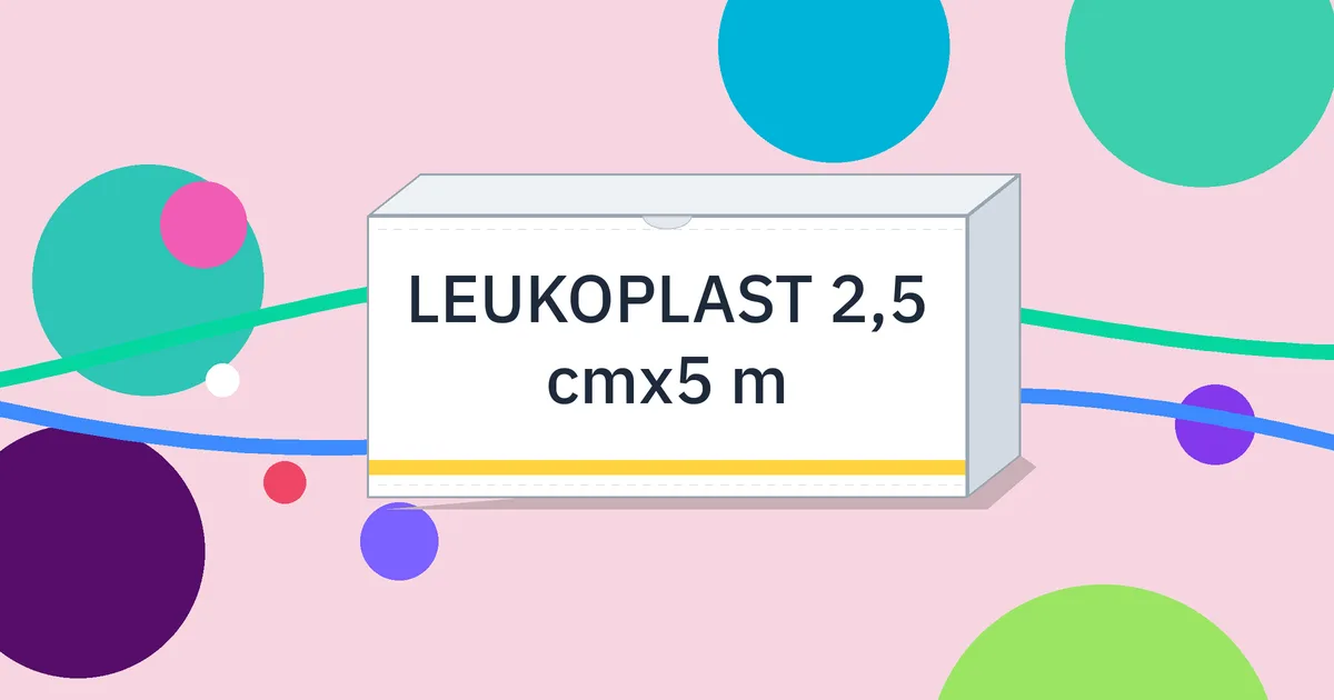 Symbolbild: Packung mit der Aufschrift LEUKOPLAST 2,5 cmx5 m (PZN 19963586) – Verfügbarkeit und Bezug in Apotheken in Frankfurt am Main
