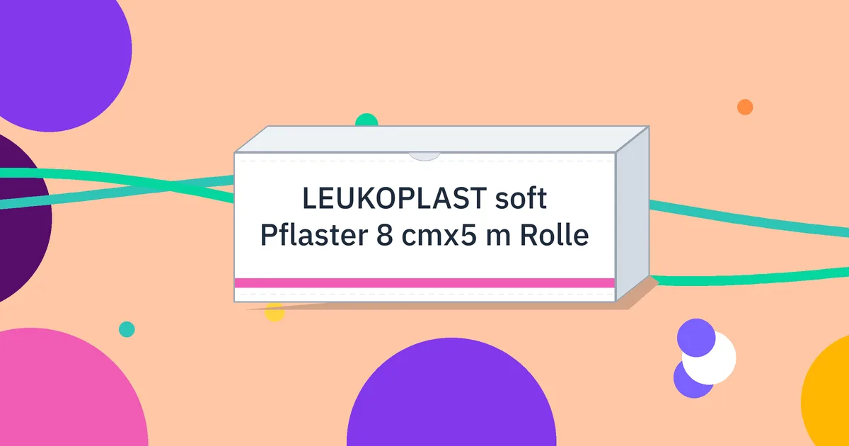Symbolbild: Packung mit der Aufschrift LEUKOPLAST soft Pflaster 8 cmx5 m Rolle (PZN 14061991) – Verfügbarkeit und Bezug in Apotheken in Frankfurt am Main