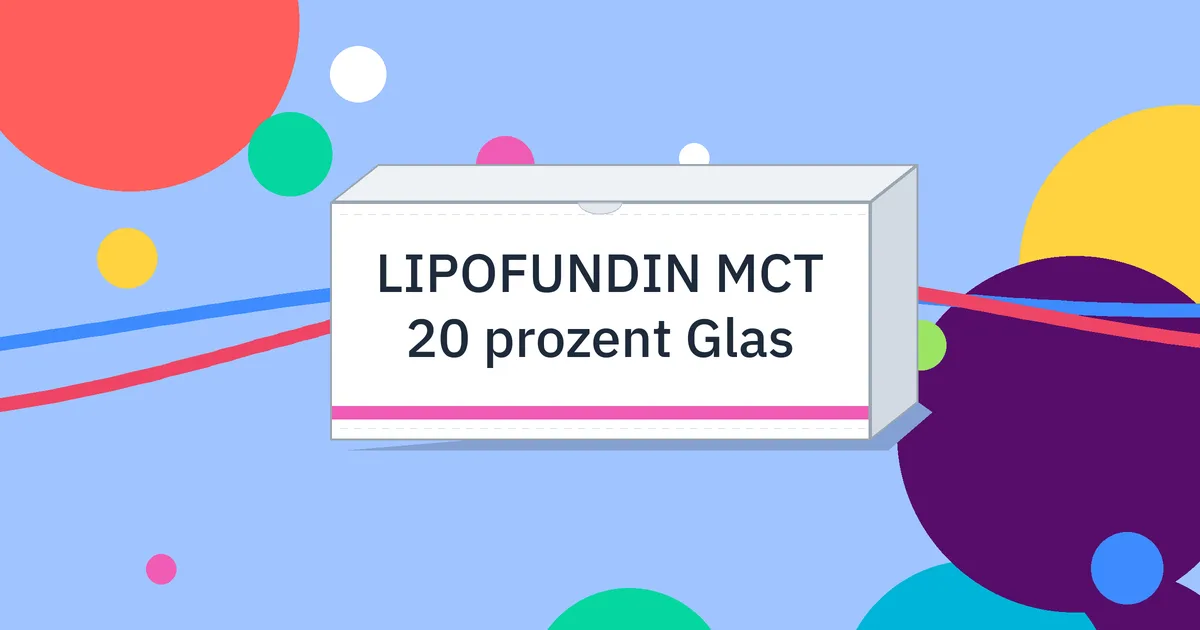 Symbolbild: Packung mit der Aufschrift LIPOFUNDIN MCT 20 prozent Glas (PZN 03200024) – Verfügbarkeit und Bezug in Apotheken in Frankfurt am Main