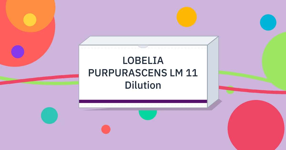 Symbolbild: Packung mit der Aufschrift LOBELIA PURPURASCENS LM 11 Dilution (PZN 13534298) – Verfügbarkeit und Bezug in Apotheken in Frankfurt am Main