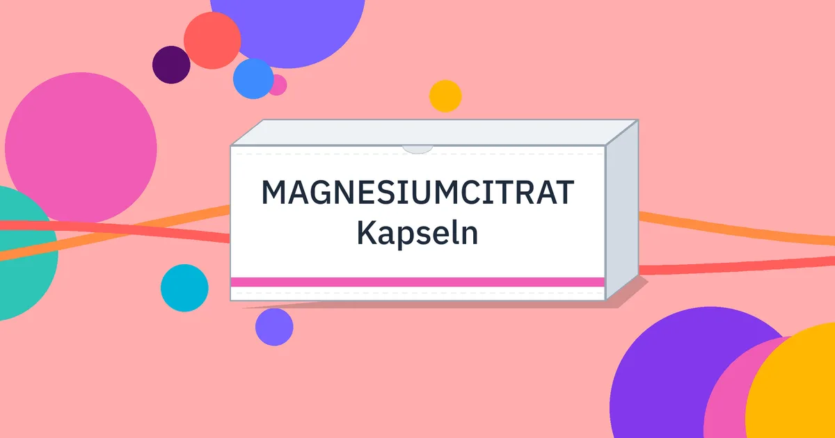 Symbolbild: Packung mit der Aufschrift MAGNESIUMCITRAT Kapseln (PZN 11321658) – Verfügbarkeit und Bezug in Apotheken in Frankfurt am Main