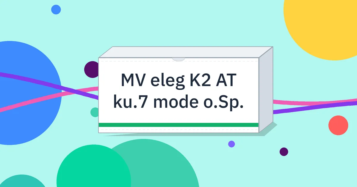 Symbolbild: Packung mit der Aufschrift MV eleg K2 AT ku.7 mode o.Sp. (PZN 04542821) – Verfügbarkeit und Bezug in Apotheken in Frankfurt am Main