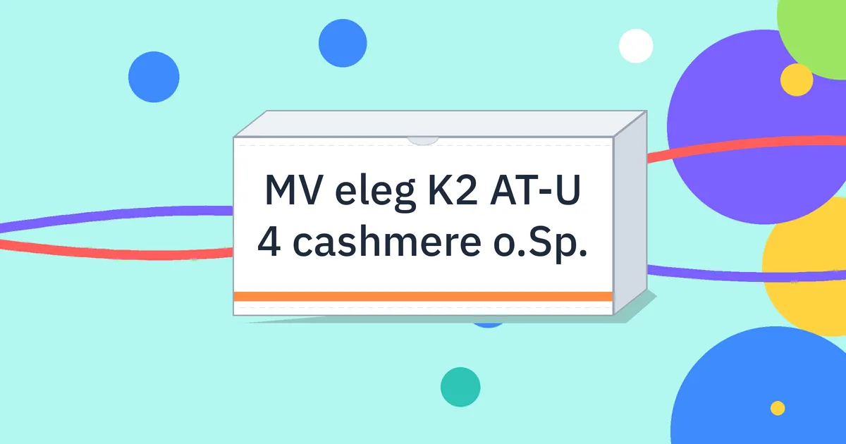 Symbolbild: Packung mit der Aufschrift MV eleg K2 AT-U 4 cashmere o.Sp. (PZN 15288952) – Verfügbarkeit und Bezug in Apotheken in Frankfurt am Main