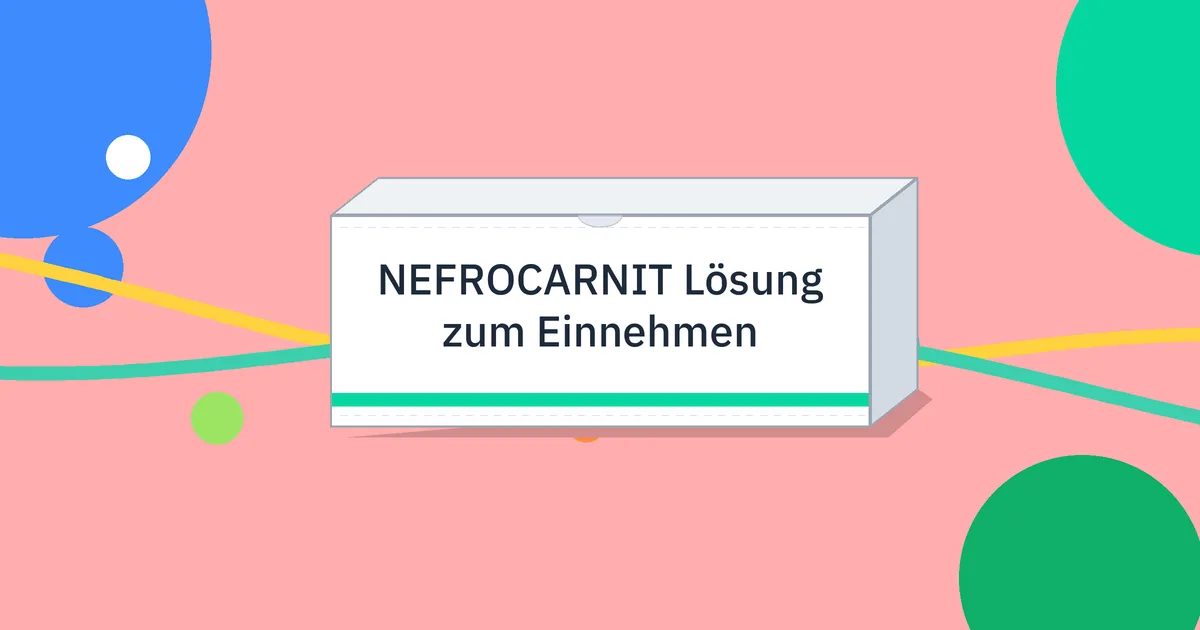 Symbolbild: Packung mit der Aufschrift NEFROCARNIT Lösung zum Einnehmen (PZN 04542057) – Verfügbarkeit und Bezug in Apotheken in Frankfurt am Main