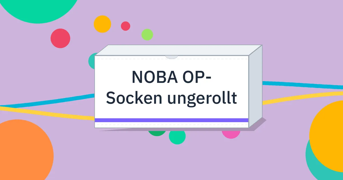 Symbolbild: Packung mit der Aufschrift NOBA OP-Socken ungerollt (PZN 10824162) – Verfügbarkeit und Bezug in Apotheken in Frankfurt am Main