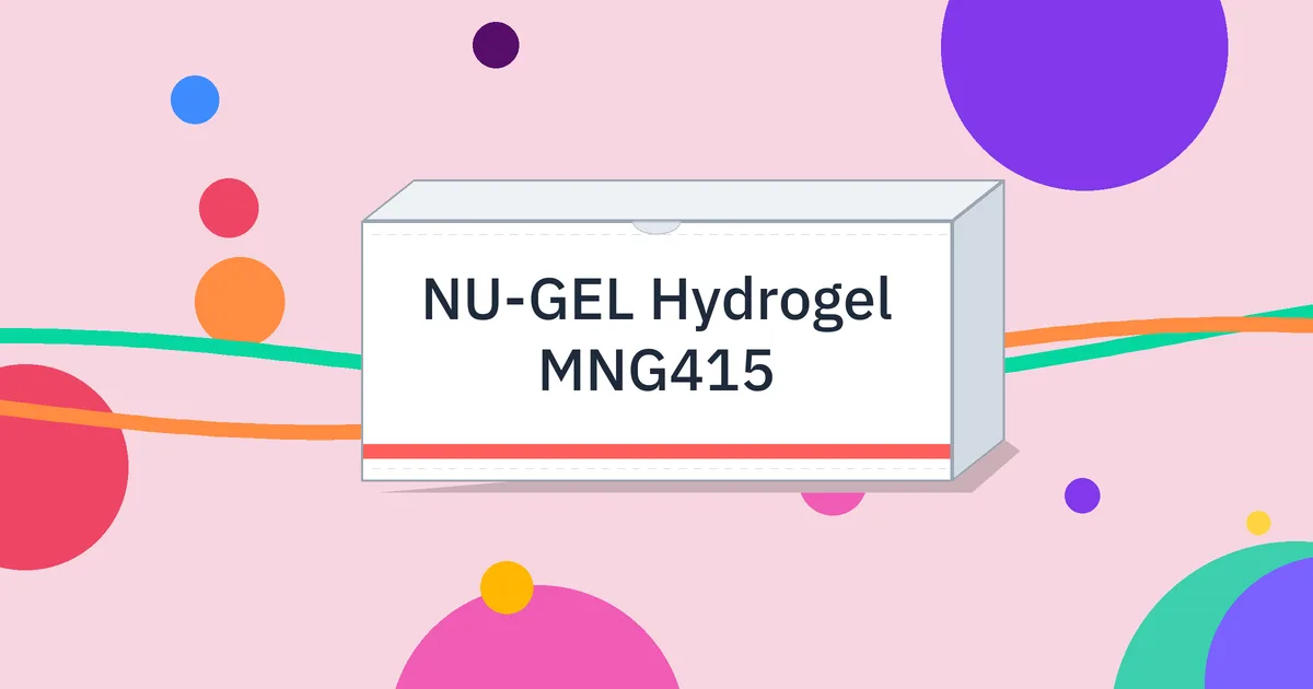 Symbolbild: Packung mit der Aufschrift NU-GEL Hydrogel MNG415 (PZN 08402910) – Verfügbarkeit und Bezug in Apotheken in Frankfurt am Main