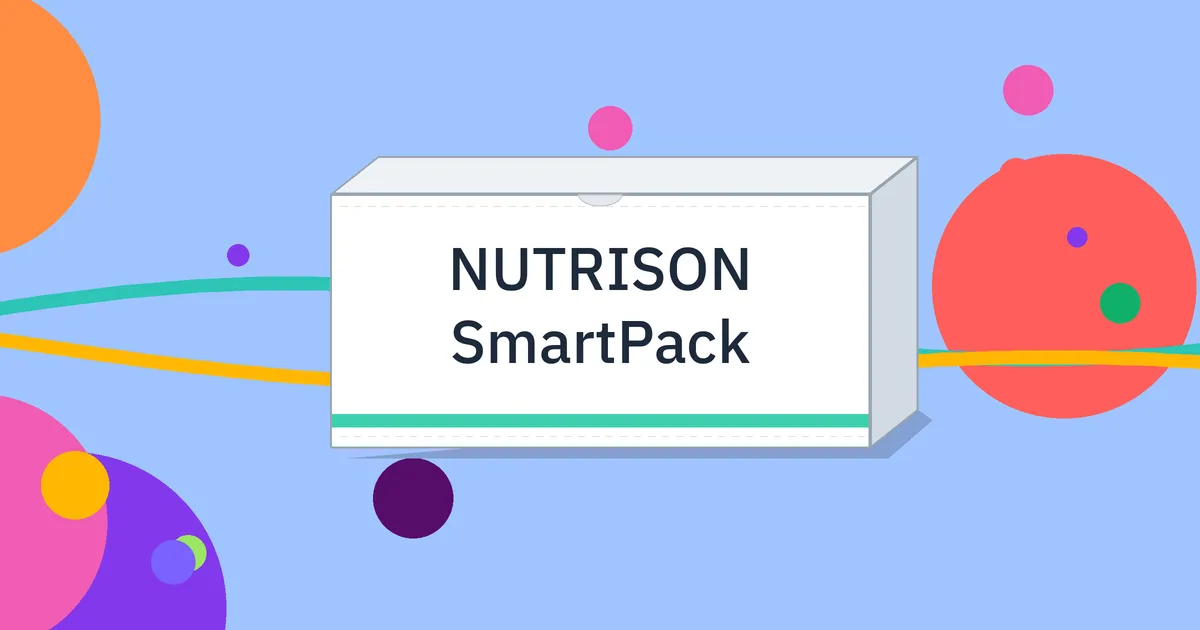 Symbolbild: Packung mit der Aufschrift NUTRISON SmartPack (PZN 14132202) – Verfügbarkeit und Bezug in Apotheken in Frankfurt am Main