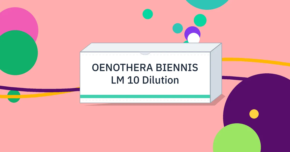 Symbolbild: Packung mit der Aufschrift OENOTHERA BIENNIS LM 10 Dilution (PZN 13622795) – Verfügbarkeit und Bezug in Apotheken in Frankfurt am Main