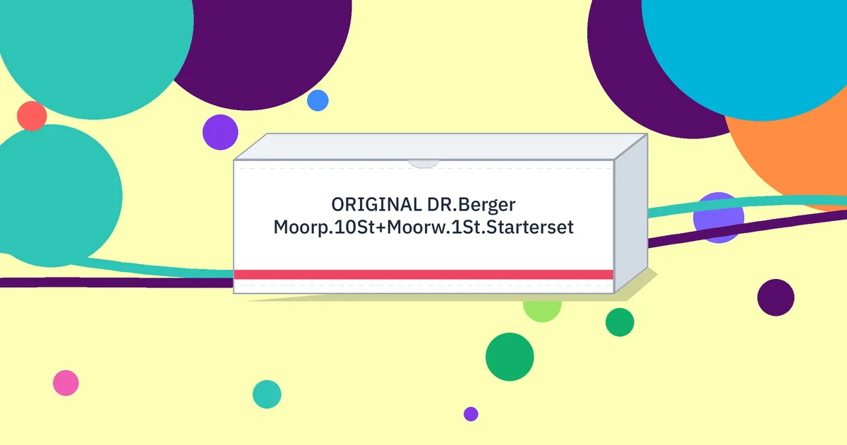 Symbolbild: Packung mit der Aufschrift ORIGINAL DR.Berger Moorp.10St+Moorw.1St.Starterset (PZN 18174568) – Verfügbarkeit und Bezug in Apotheken in Frankfurt am Main