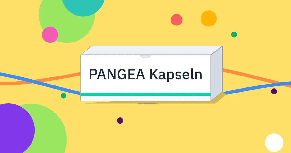 Symbolbild: Packung mit der Aufschrift PANGEA Kapseln (PZN 16007518) – Verfügbarkeit und Bezug in Apotheken in Frankfurt am Main
