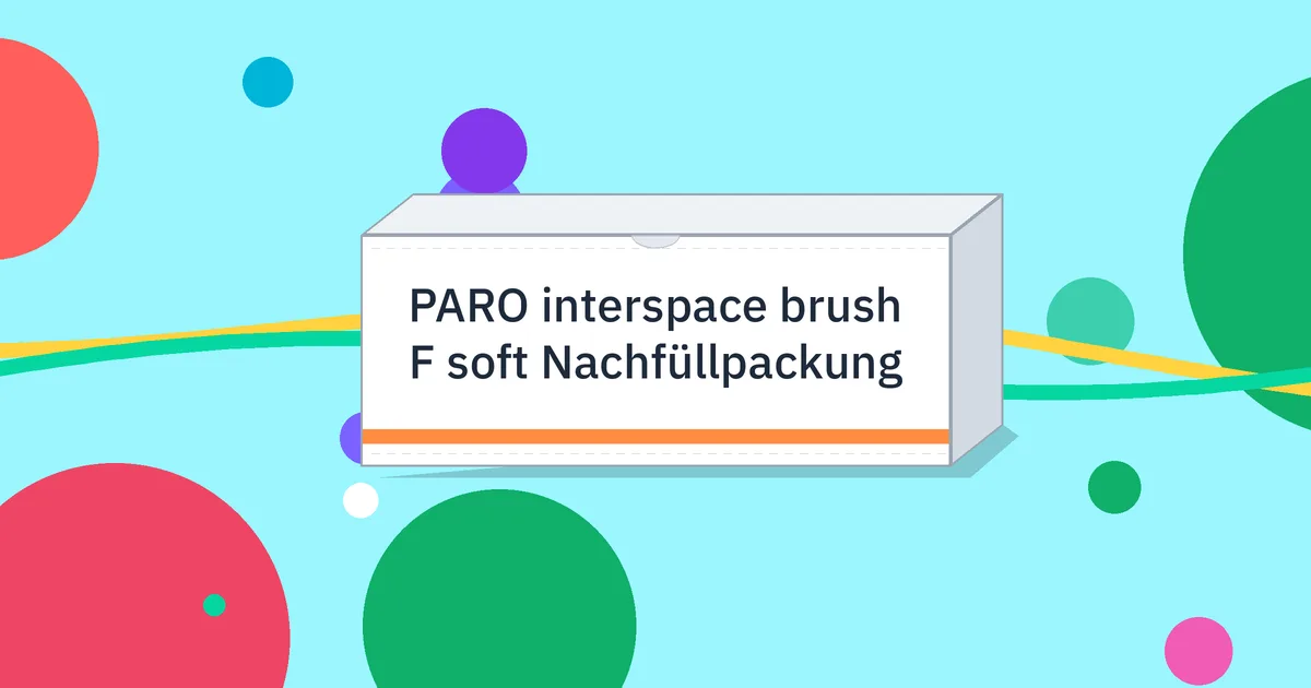 Symbolbild: Packung mit der Aufschrift PARO interspace brush F soft Nachfüllpackung (PZN 17373018) – Verfügbarkeit und Bezug in Apotheken in Frankfurt am Main