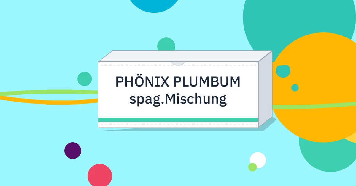 Symbolbild: Packung mit der Aufschrift PHÖNIX PLUMBUM spag.Mischung (PZN 04223671) – Verfügbarkeit und Bezug in Apotheken in Frankfurt am Main