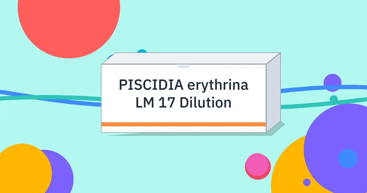 Symbolbild: Packung mit der Aufschrift PISCIDIA erythrina LM 17 Dilution (PZN 13645810) – Verfügbarkeit und Bezug in Apotheken in Frankfurt am Main