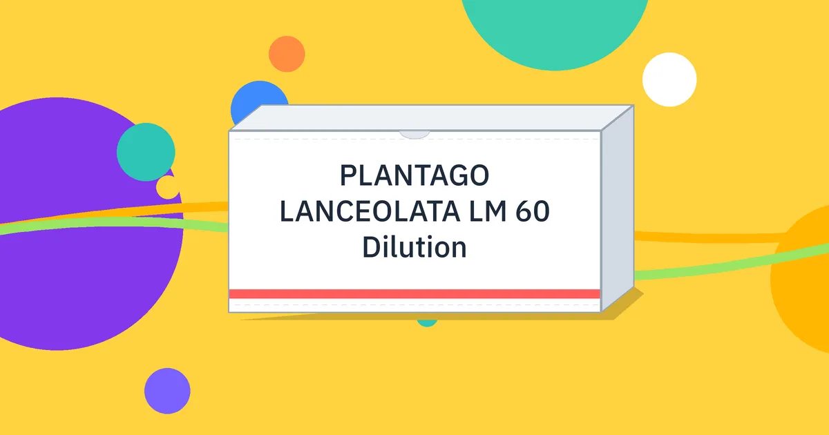 Symbolbild: Packung mit der Aufschrift PLANTAGO LANCEOLATA LM 60 Dilution (PZN 13037370) – Verfügbarkeit und Bezug in Apotheken in Frankfurt am Main