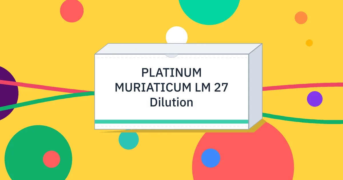 Symbolbild: Packung mit der Aufschrift PLATINUM MURIATICUM LM 27 Dilution (PZN 13648234) – Verfügbarkeit und Bezug in Apotheken in Frankfurt am Main