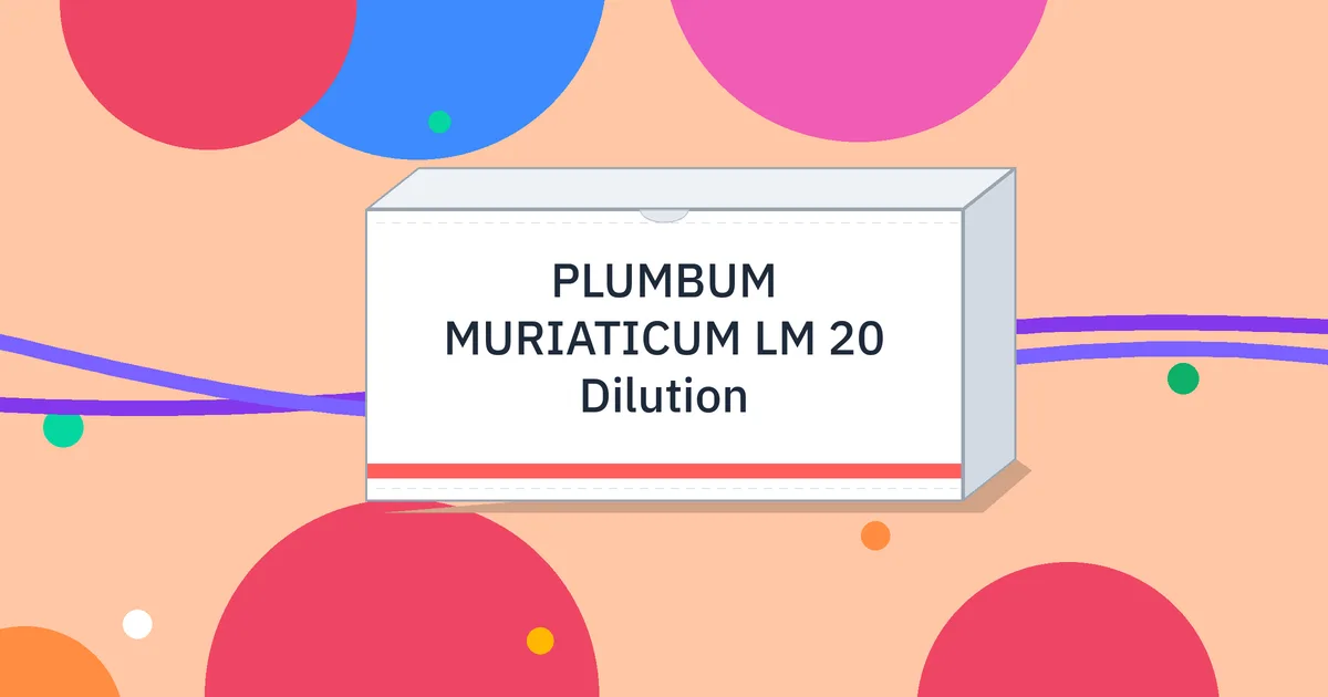 Symbolbild: Packung mit der Aufschrift PLUMBUM MURIATICUM LM 20 Dilution (PZN 13041650) – Verfügbarkeit und Bezug in Apotheken in Frankfurt am Main
