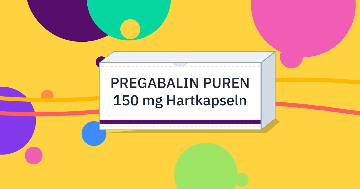 Symbolbild: Packung mit der Aufschrift PREGABALIN PUREN 150 mg Hartkapseln (PZN 11176133) – Verfügbarkeit und Bezug in Apotheken in Frankfurt am Main